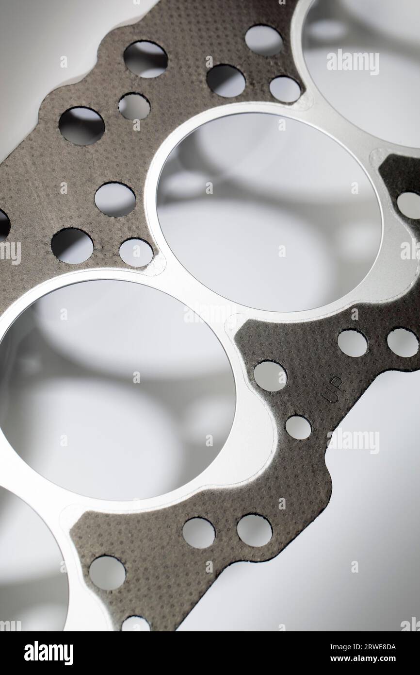 Detail of a new Head Gasket car engine part Stock Photo - Alamy