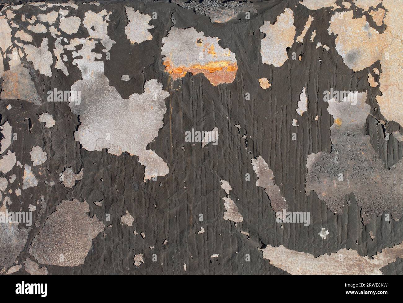 Background image of old flaking paint on metallic surface Stock Photo ...
