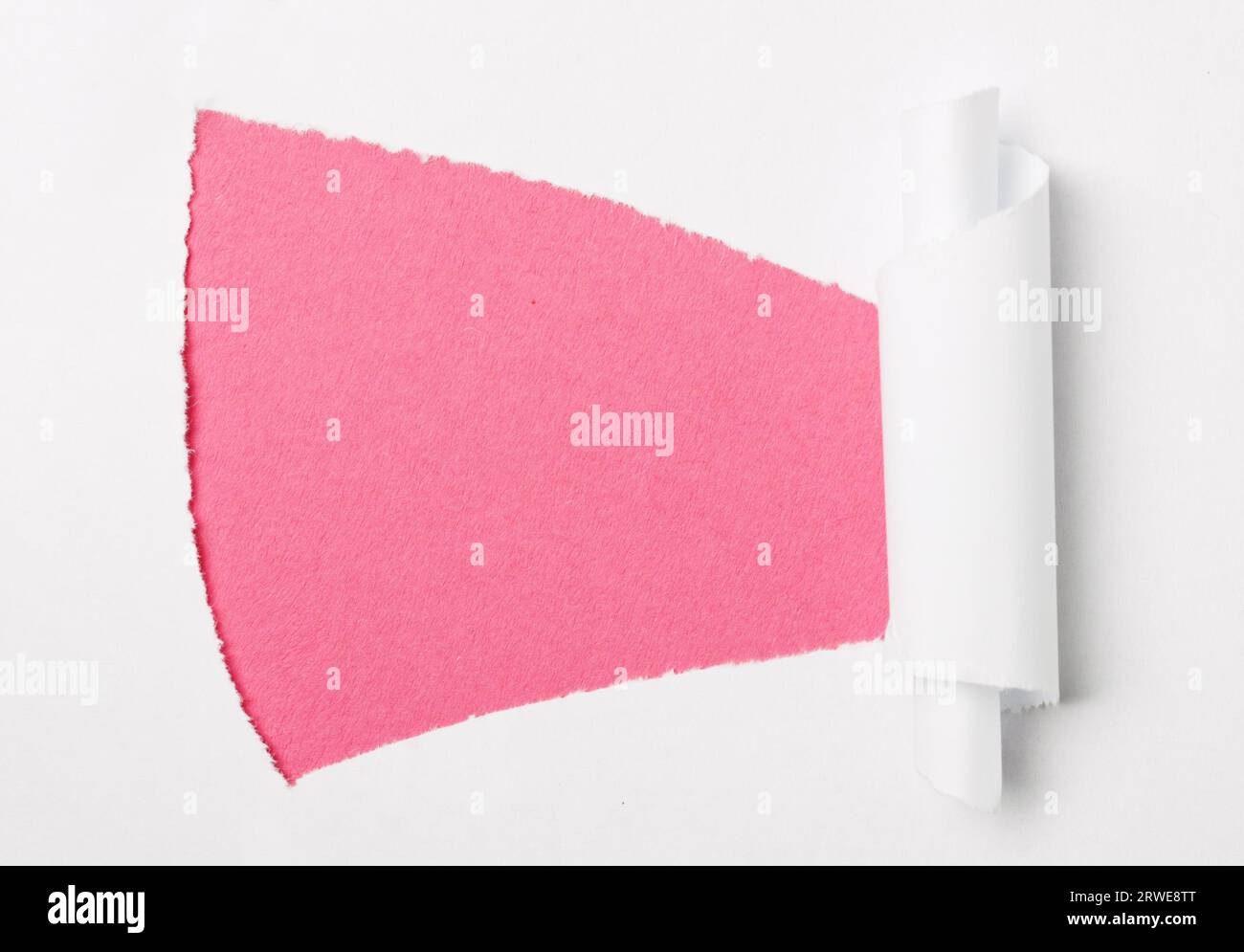 Ripped open white paper hi-res stock photography and images - Alamy