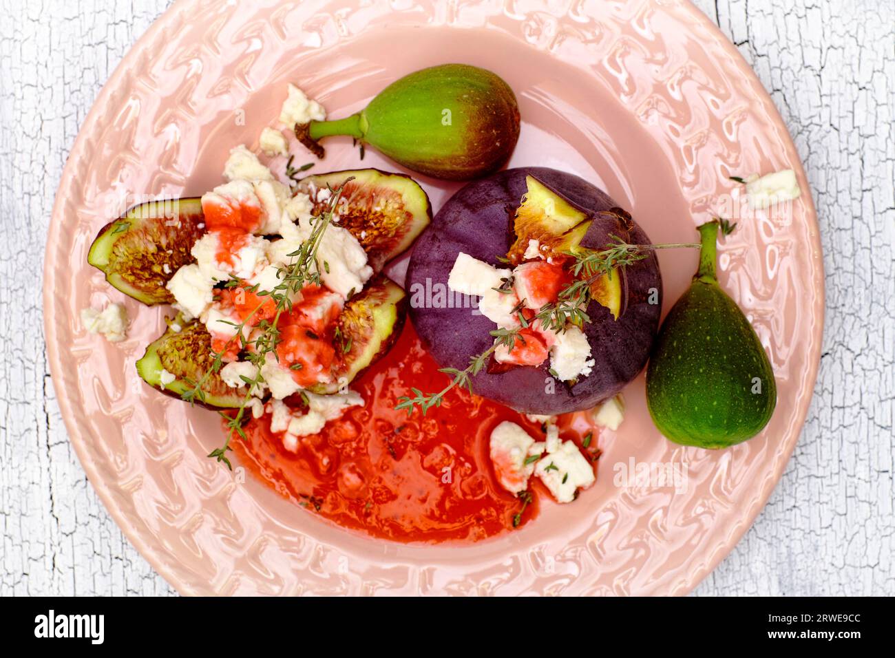 Fresh figs goat cheese hi-res stock photography and images - Alamy