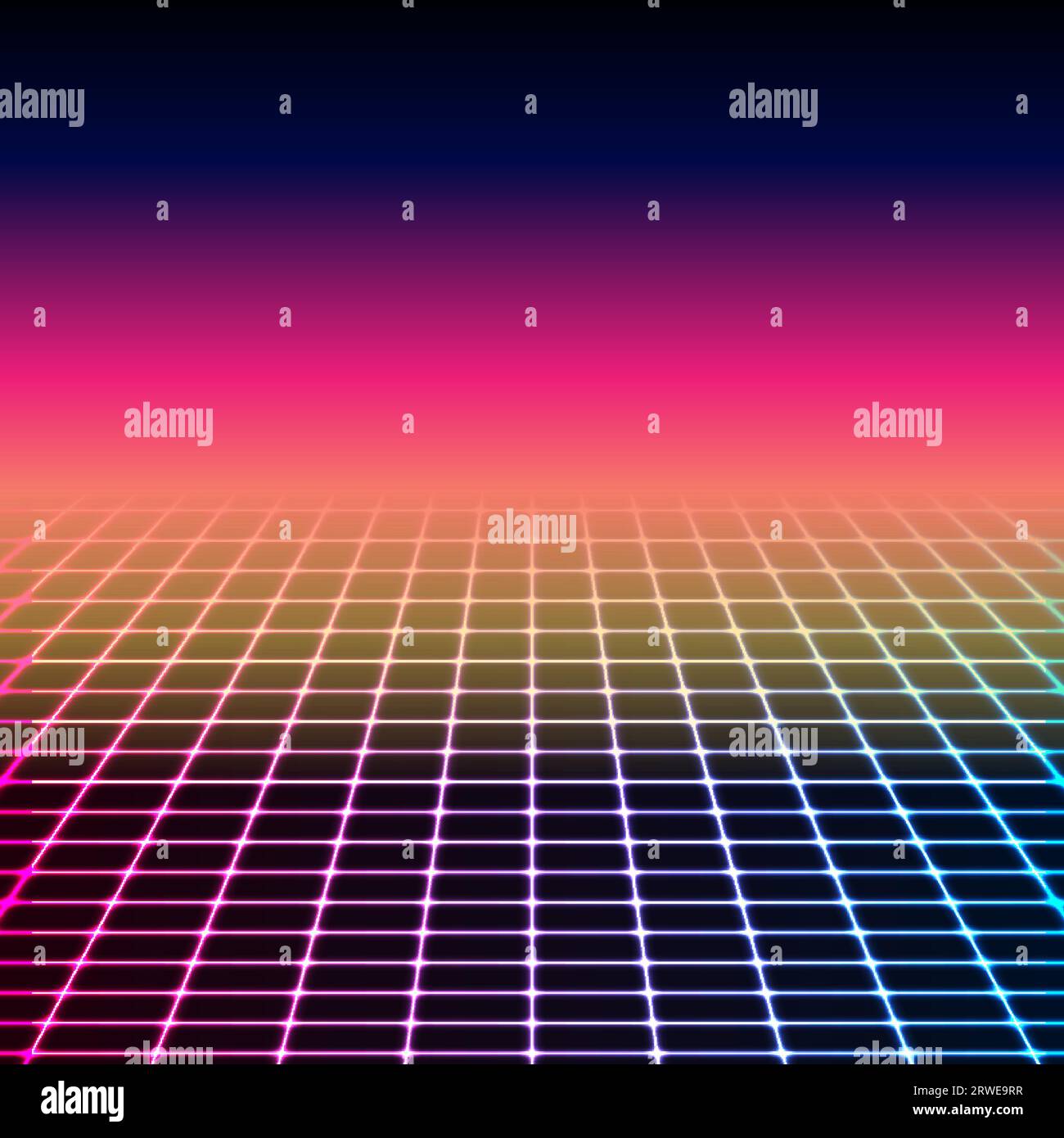 Retro futuristic 80s-90s abstract hi-tech neon background. Vector ... Retro futuristic 80s-90s abstract hi-tech neon background. Vector ...