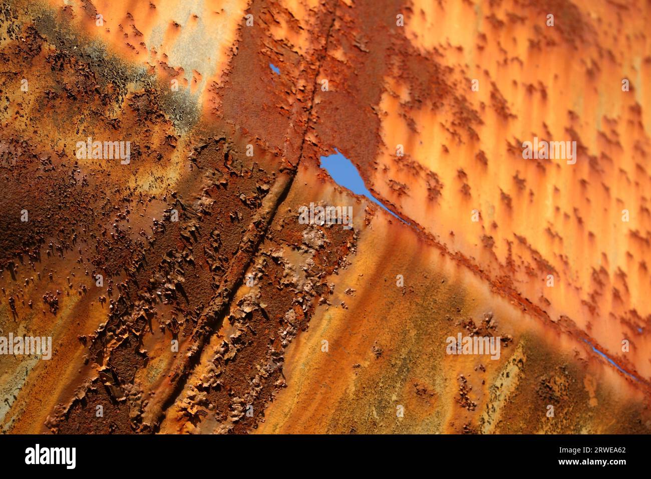 Rusty metal with rust, photographed in full format Stock Photo - Alamy
