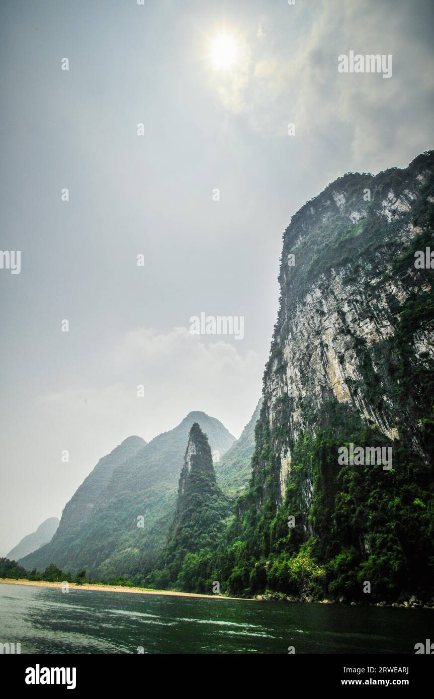 Guilin Park and Karst rocks Yangshuo China Stock Photo - Alamy