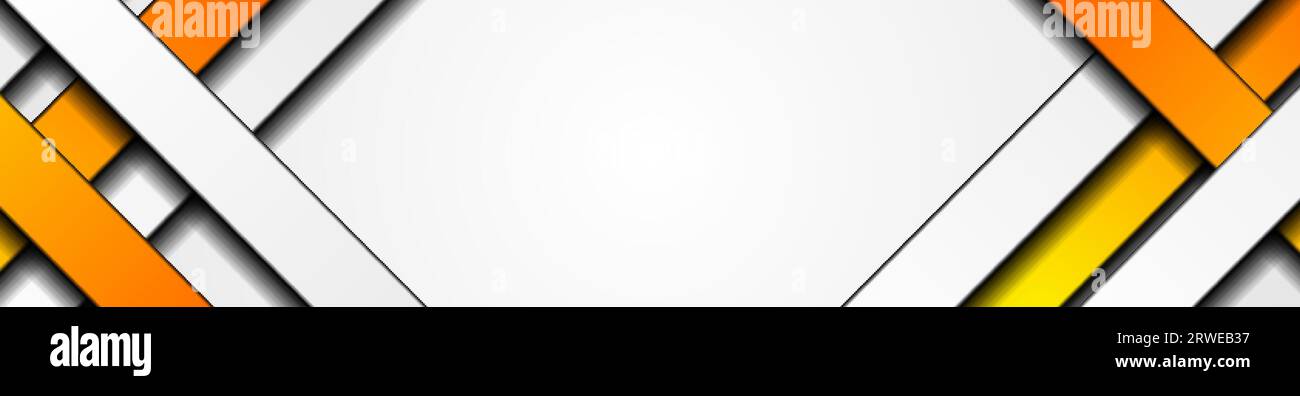 Orange and grey contrast stripes abstract tech background. Vector ...