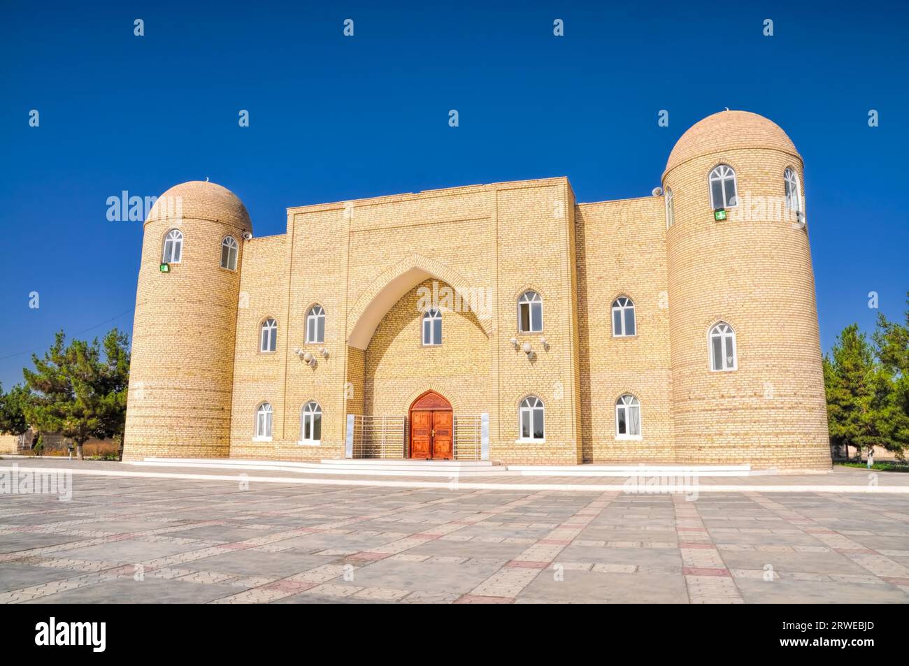 Beautiful house in Merv, Turkmenistan, central Asia Stock Photo - Alamy
