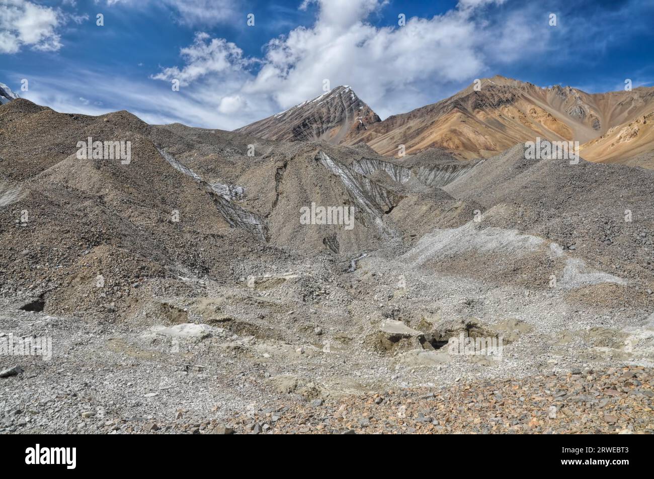 Scenic rocky valley in Pamir mountains in Tajikistan Stock Photo - Alamy