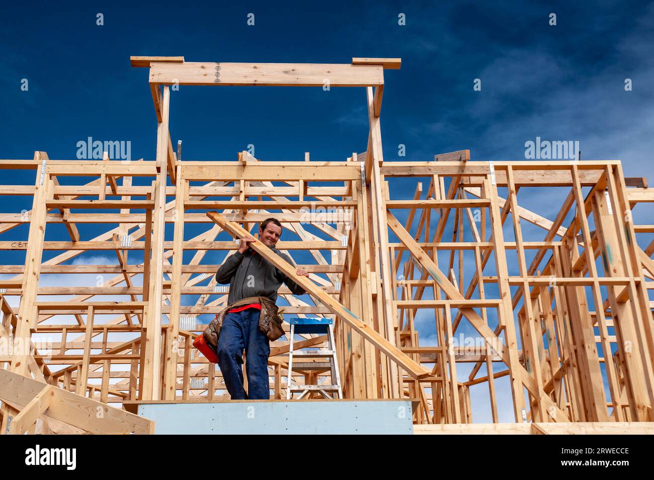 Wood made houses hi-res stock photography and images - Alamy