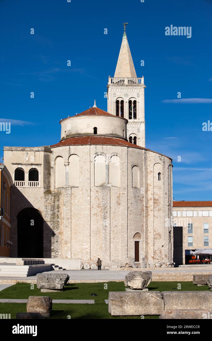 Pre-Romanesque St. Donatus church in Zadar, Croatia, founded in the 9th ...