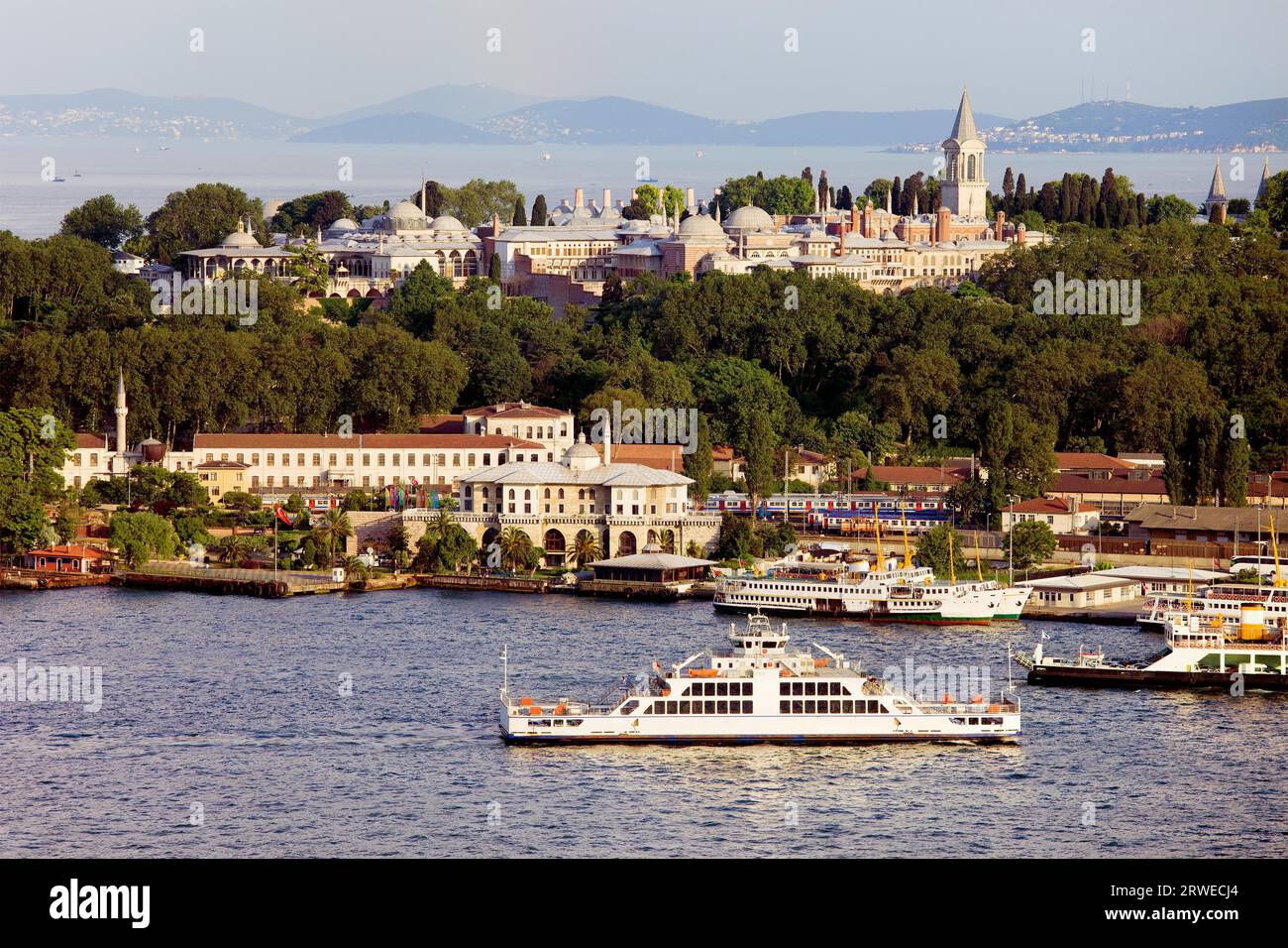 The Topkapi Palace a residence of the Ottoman Sultans, view from the ...
