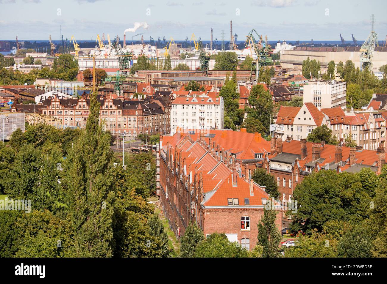 Industrial district in the city of Gdansk, Poland Stock Photo - Alamy