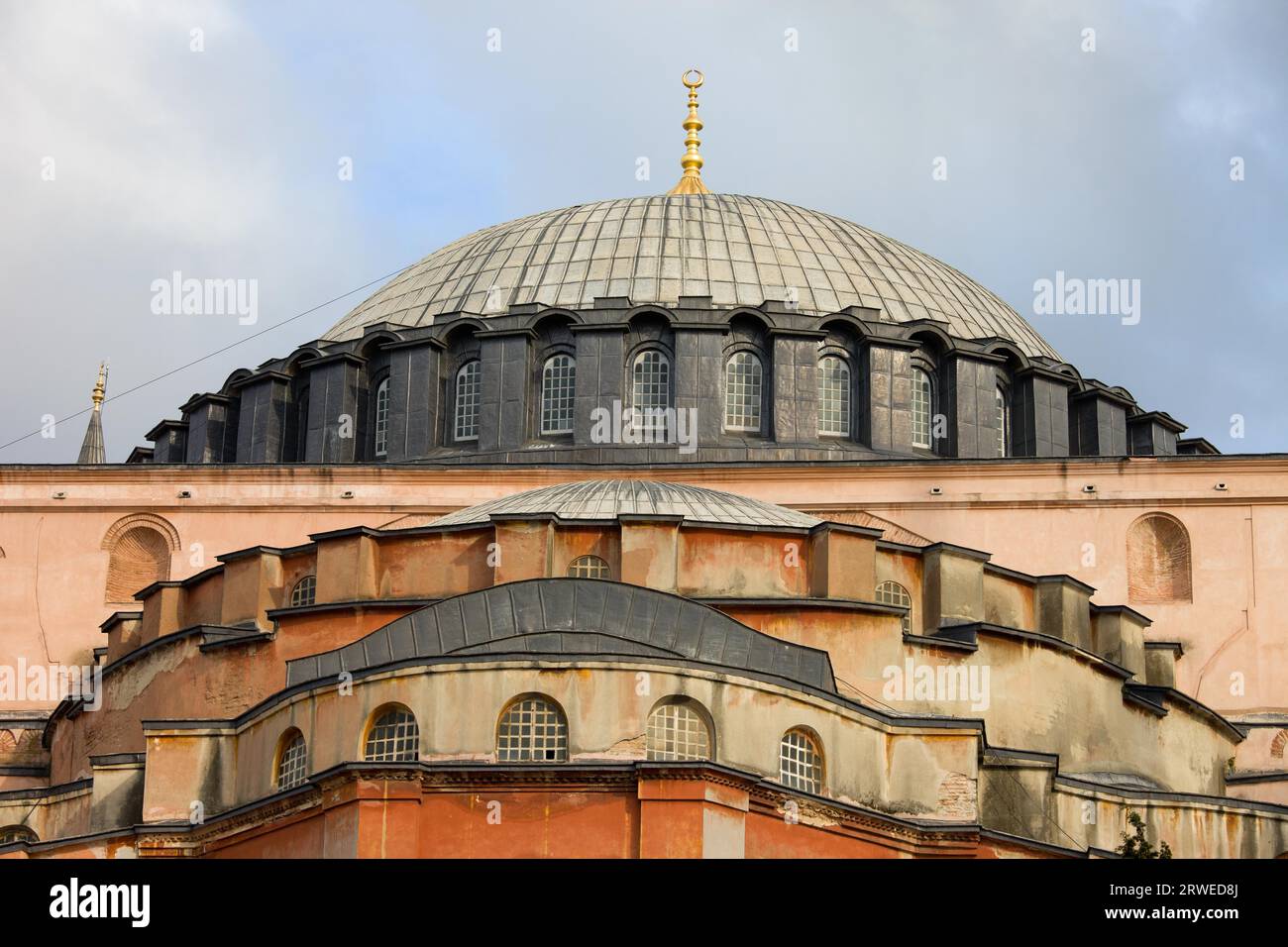 Byzantine style architectural details of the Hagia Sophia (The Church ...