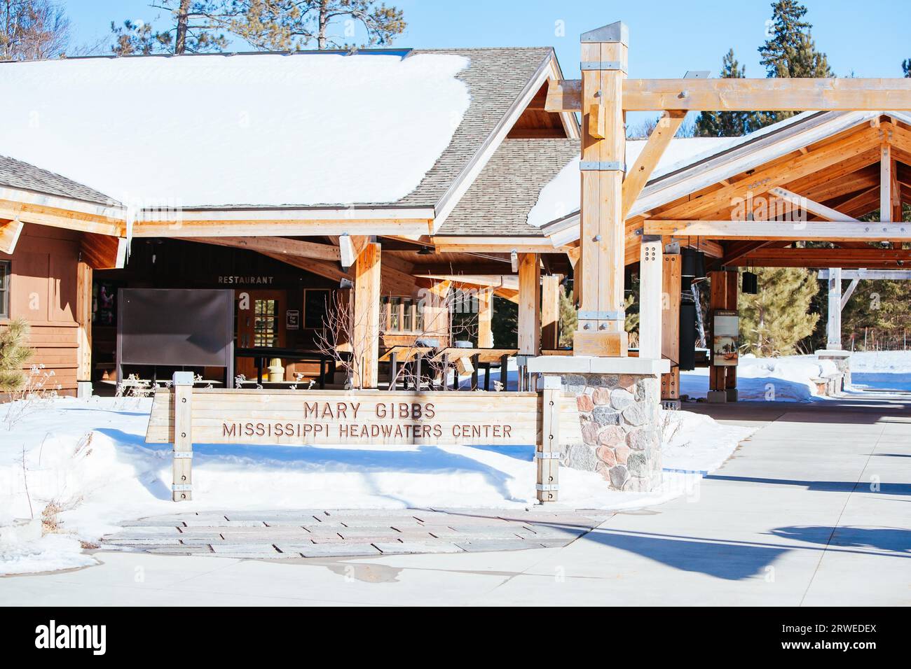 The Mississippi headwaters Center located in Itasca State Park in ...