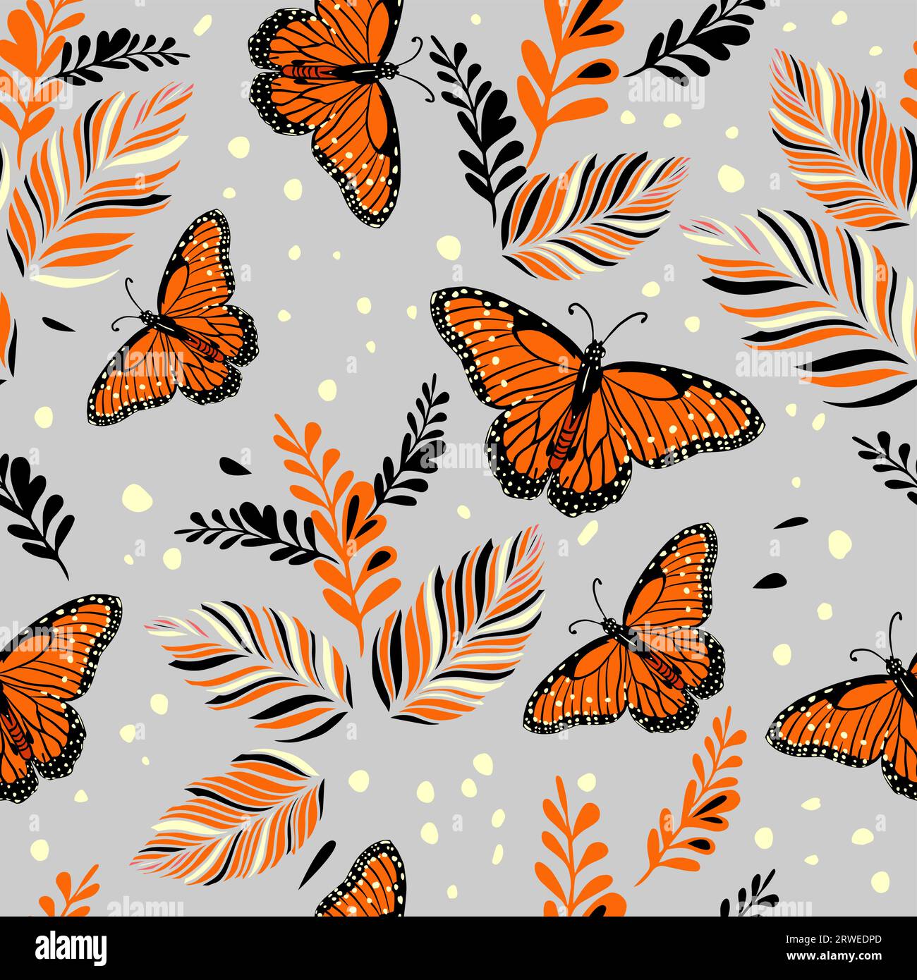 Home of the monarch butterfly Stock Vector Images - Alamy