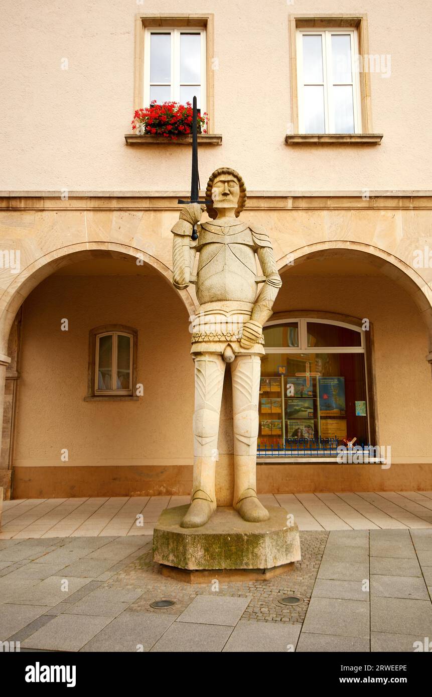 Roland statue of city of Prenzlau Stock Photo - Alamy