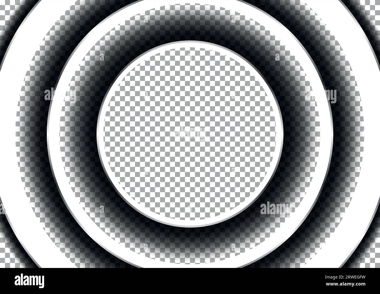 Circular Shaded Effect Simulating Layering Stock Vector Image & Art - Alamy