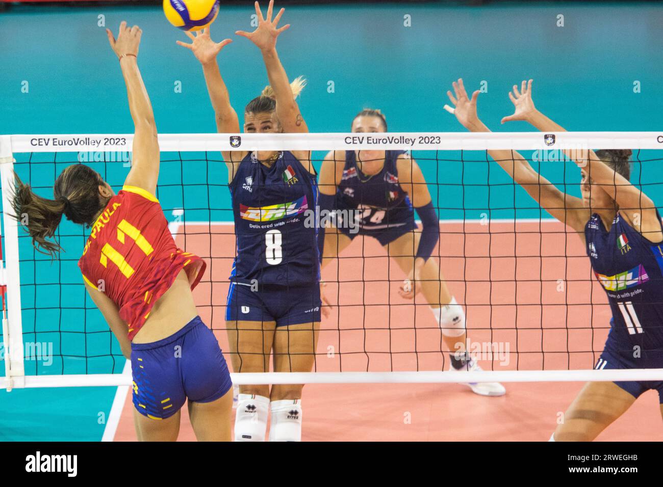 Julia DE PAULA VIANA Spain attack, Alessia ORRO Italy and Anna DANESI ...