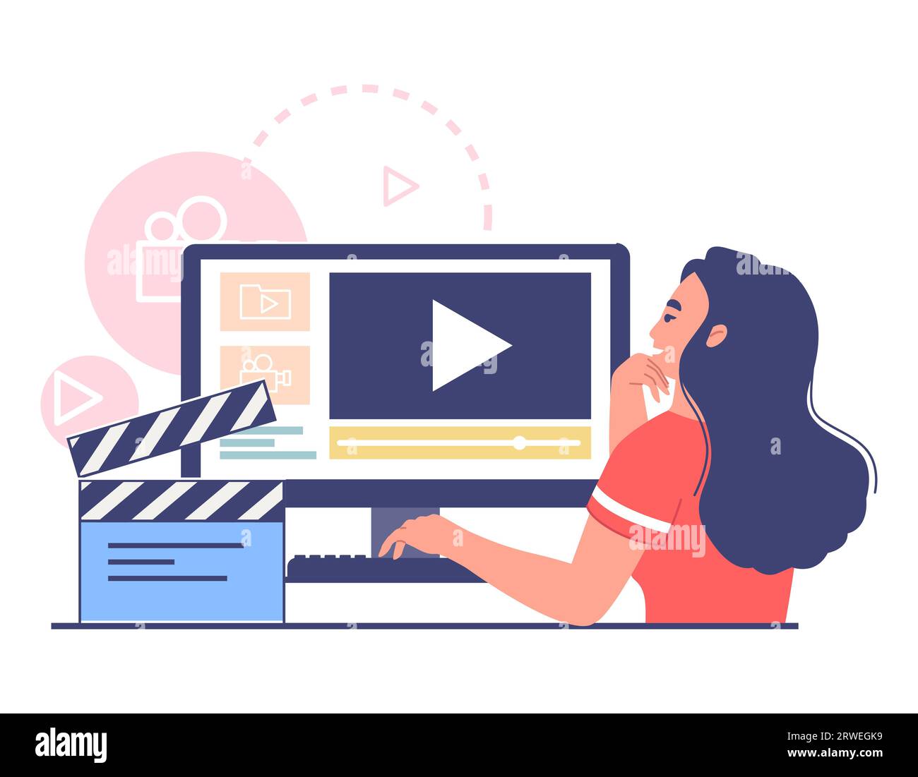 Animated movie Stock Vector Images - Alamy