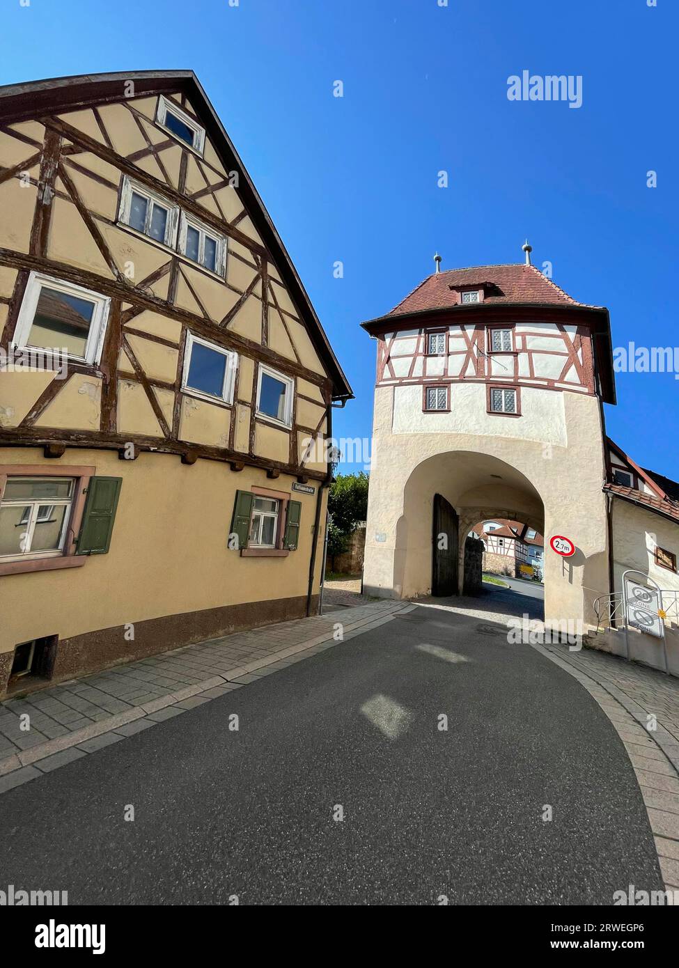 The Upper Gate, Old Town, Centre, Romantic Road, Tauber Valley Cycle ...