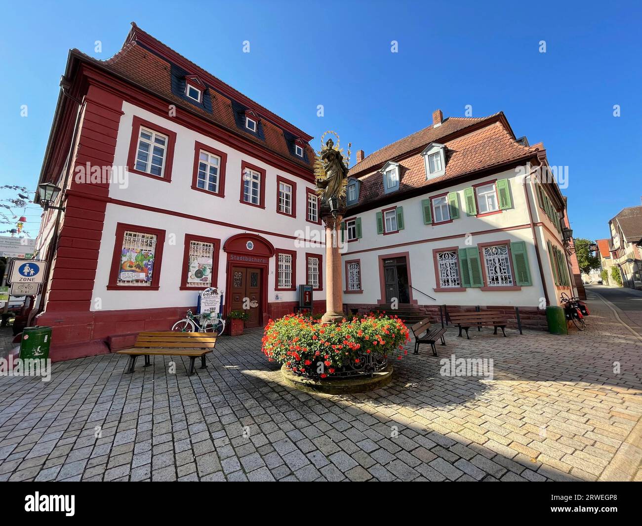 Old Town, Centre, Romantic Road, Tauber Valley Cycle Route, Main-Tauber ...