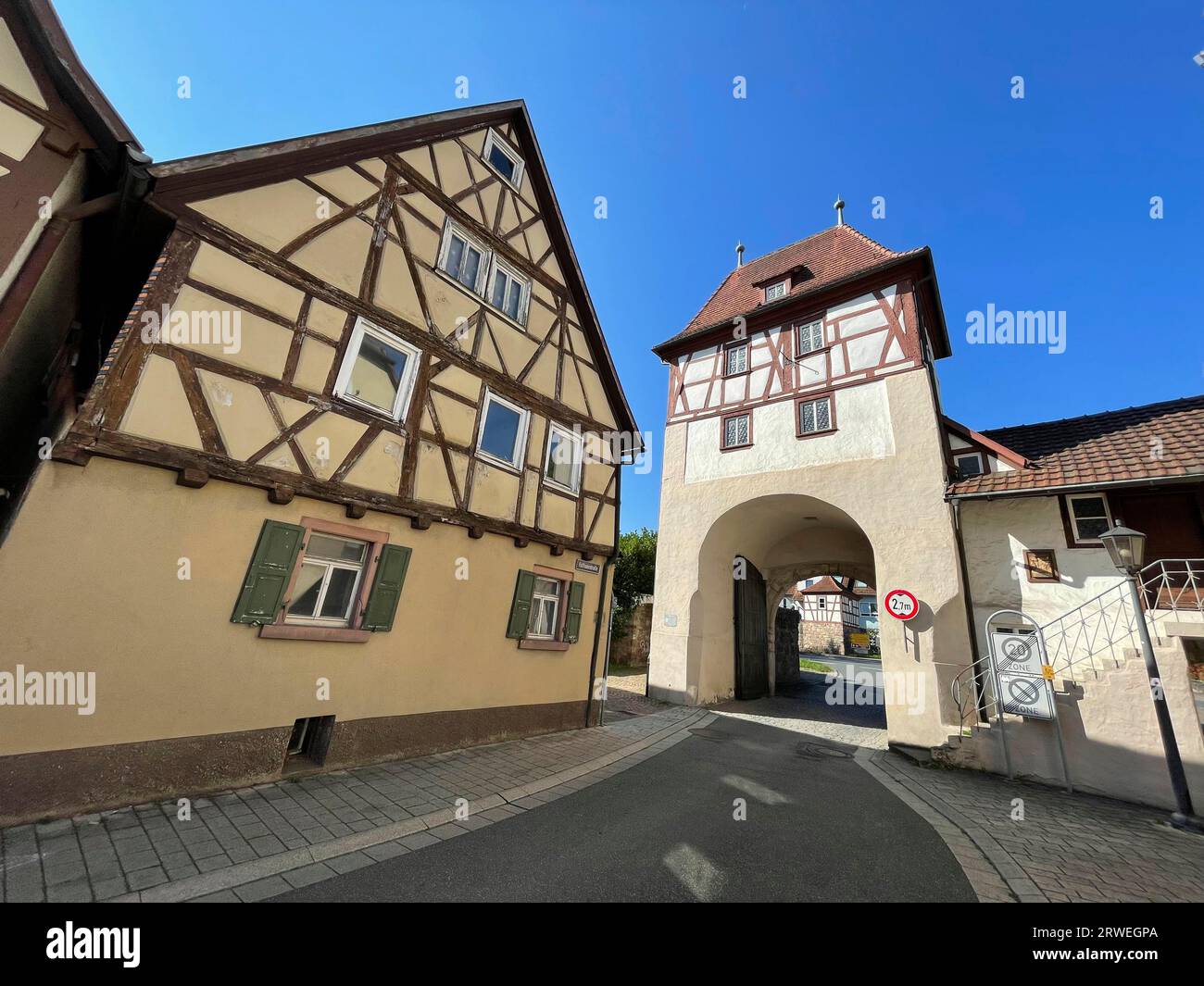 The Upper Gate, Old Town, Centre, Romantic Road, Tauber Valley Cycle ...