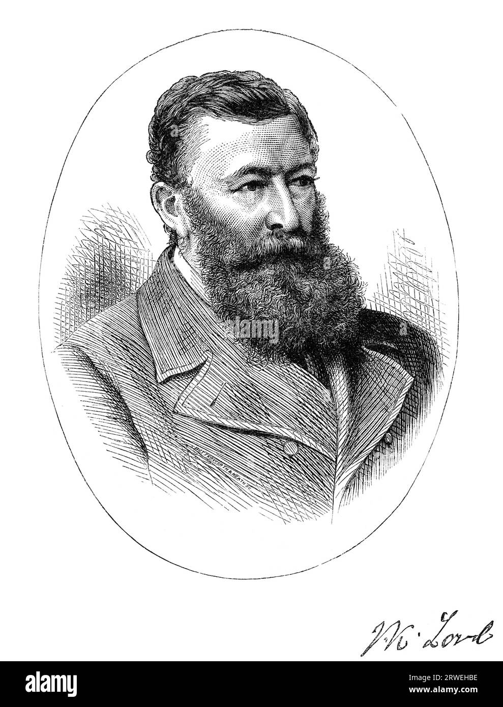 John Keast Lord (1818-1872), naturalist and veterinary surgeon. Old ...