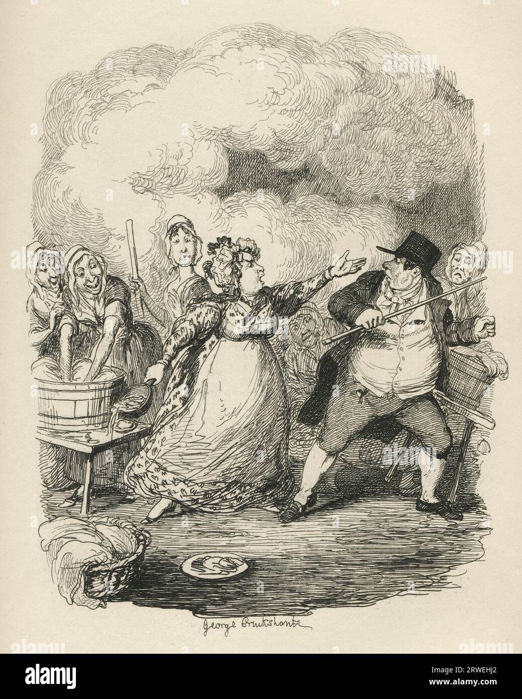 Mr. Bumble degraded in the eyes of the Paupers. 19th century ...