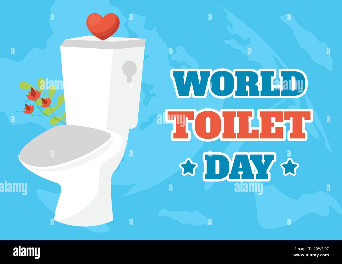 World Toilet Day Vector Illustration on 19 November with Earth and ...
