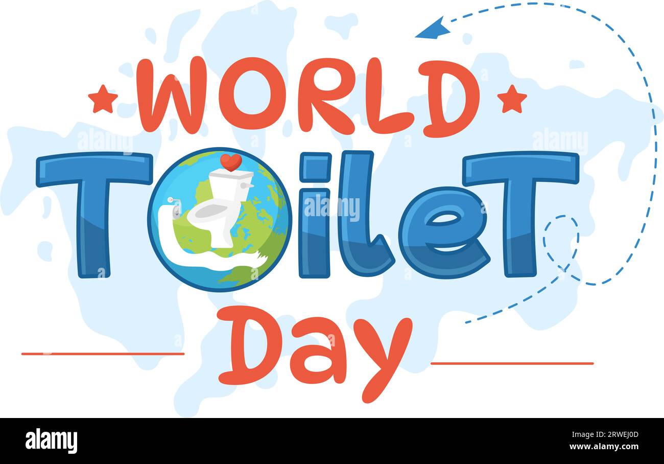 World in the toilet Stock Vector Images - Alamy