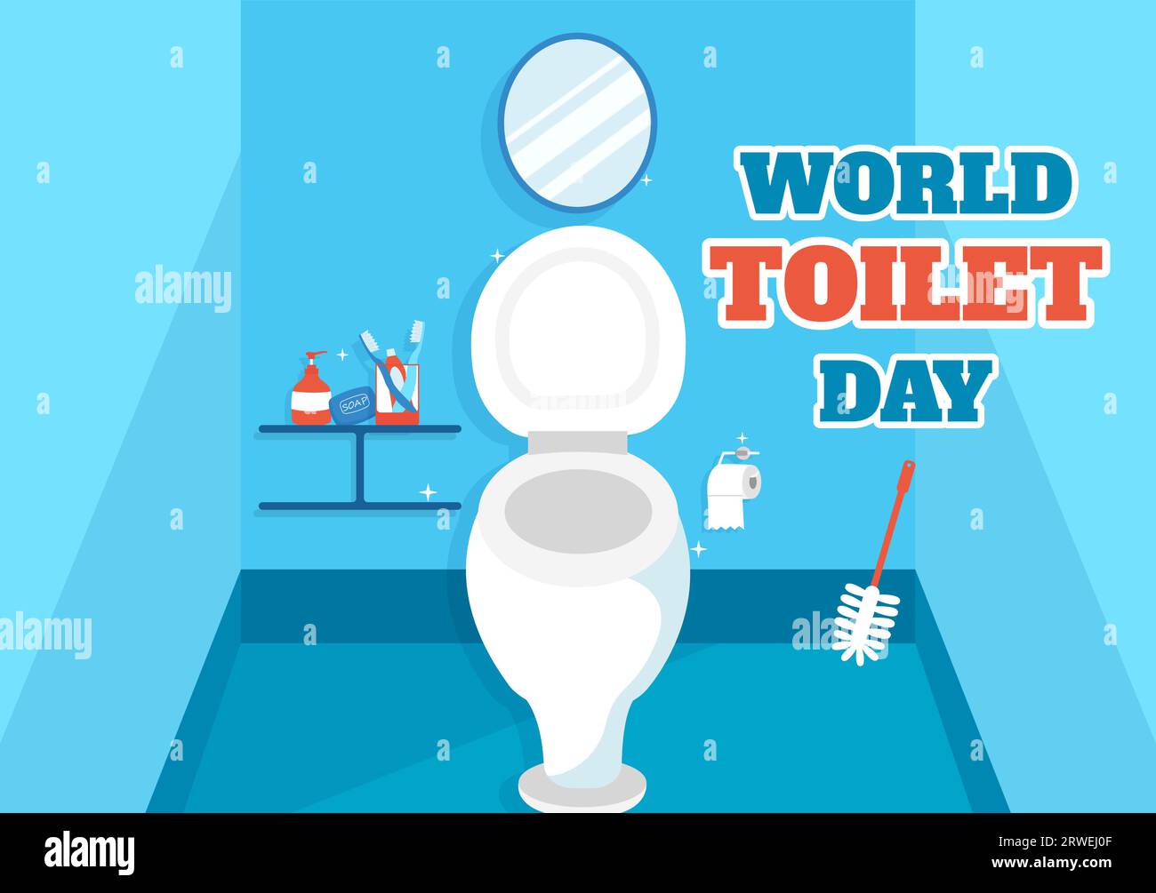 Woman has constipation on toilet Stock Vector Images - Alamy