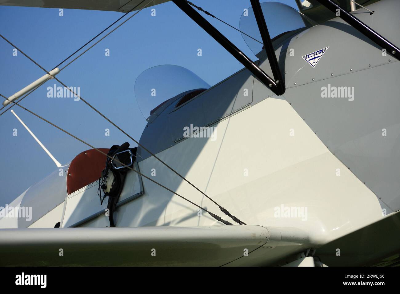 Close-up of a light aircraft, frontal diagonal Stock Photo - Alamy