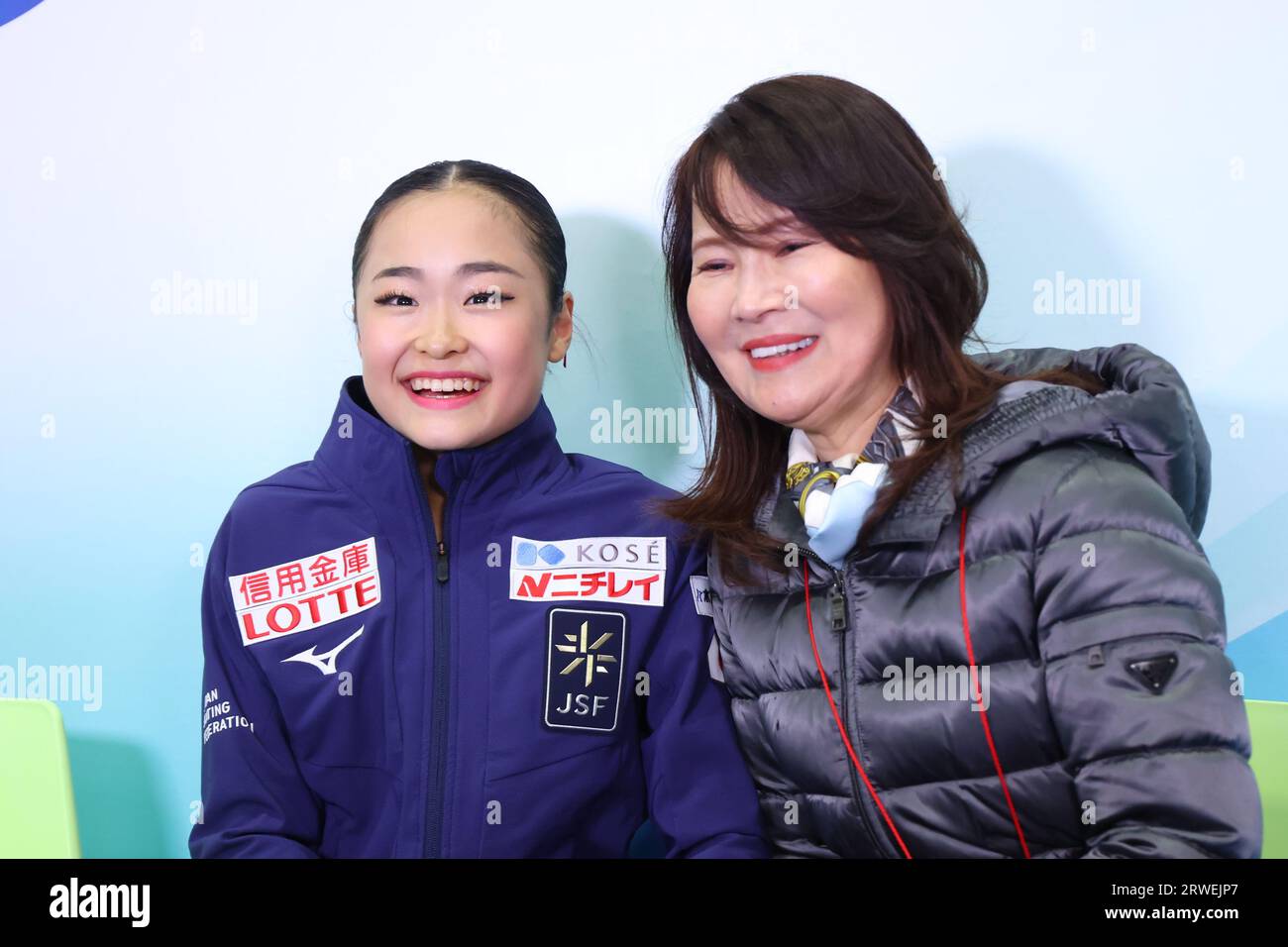 Osaka, Japan. 15th Sep, 2023. (L-R) Mao Shimada Mie Hamada coach (JPN ...