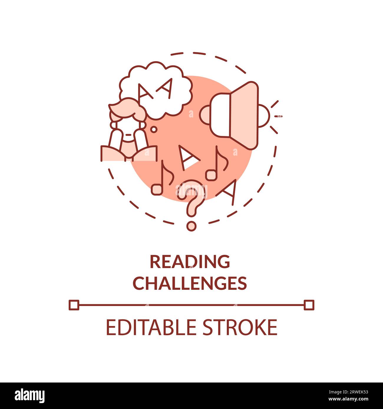 Reading disorder Stock Vector Images - Alamy