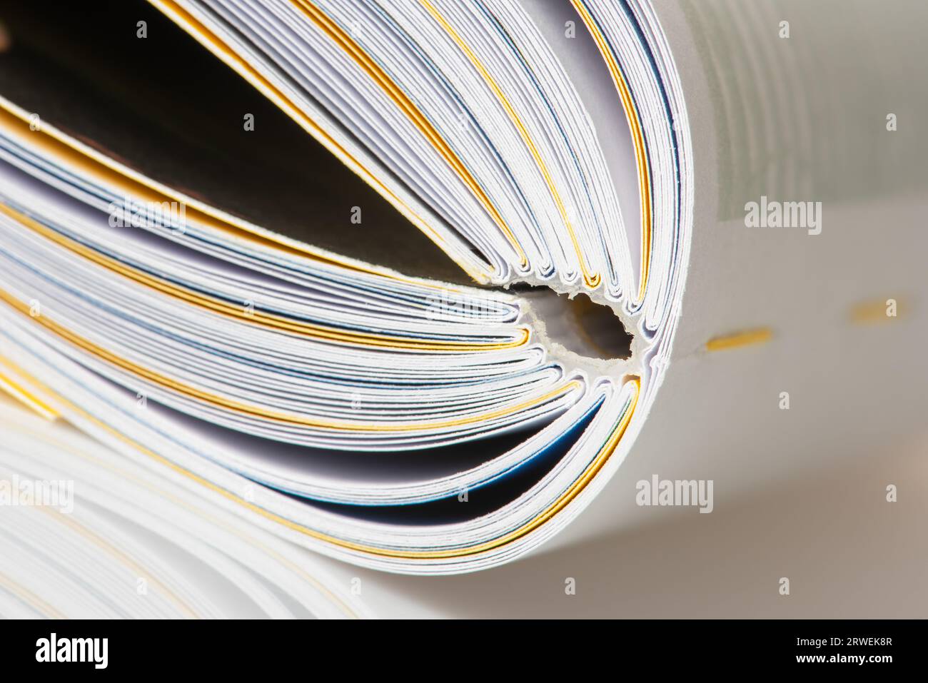 Macro view of open book, education concept Stock Photo - Alamy
