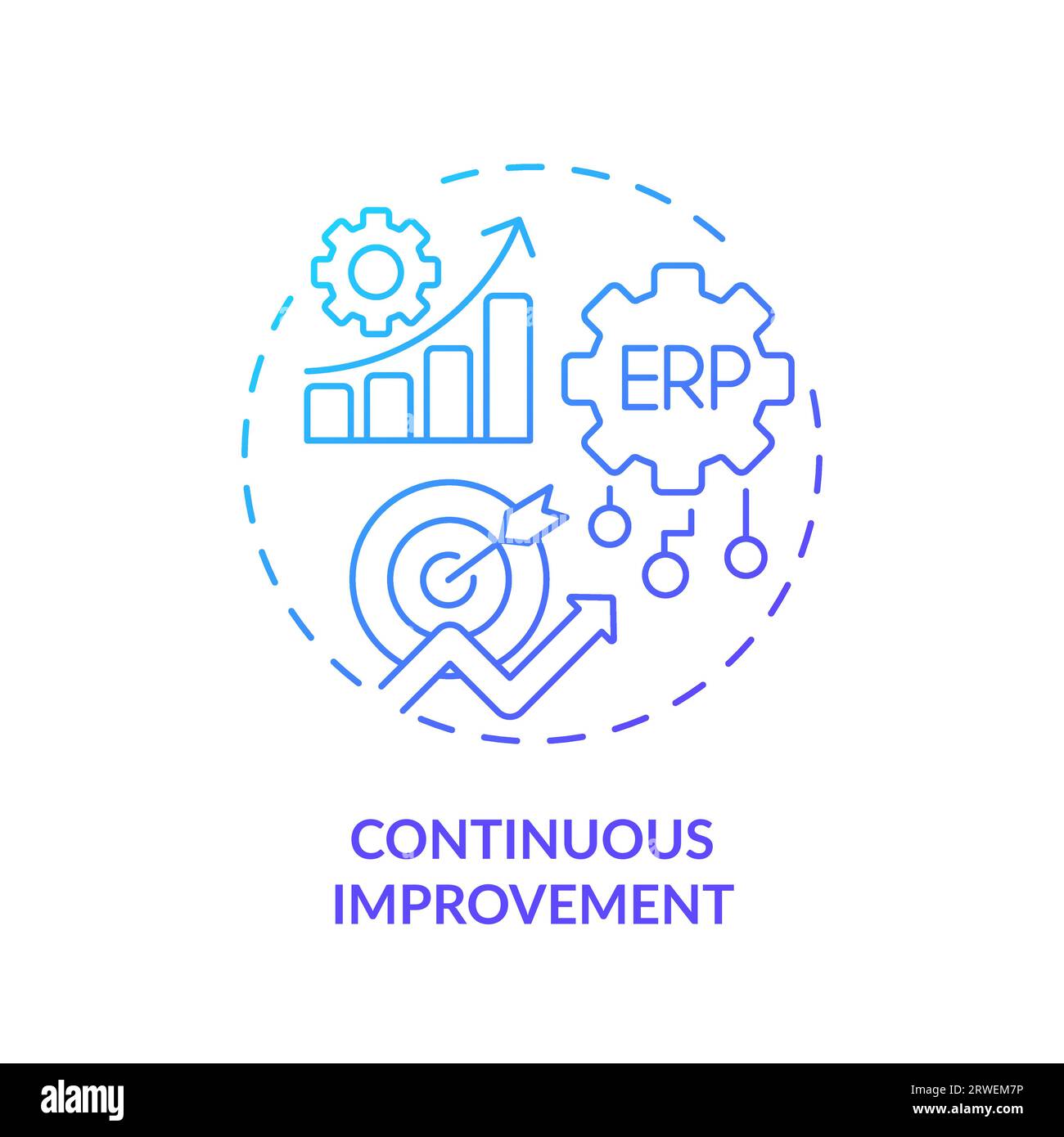 2D gradient continuous improvement line icon concept Stock Vector Image ... 2D gradient continuous improvement line icon concept Stock Vector Image ...