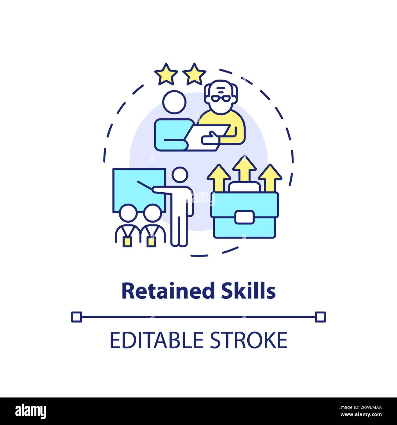 Retained skills Stock Vector Images - Alamy