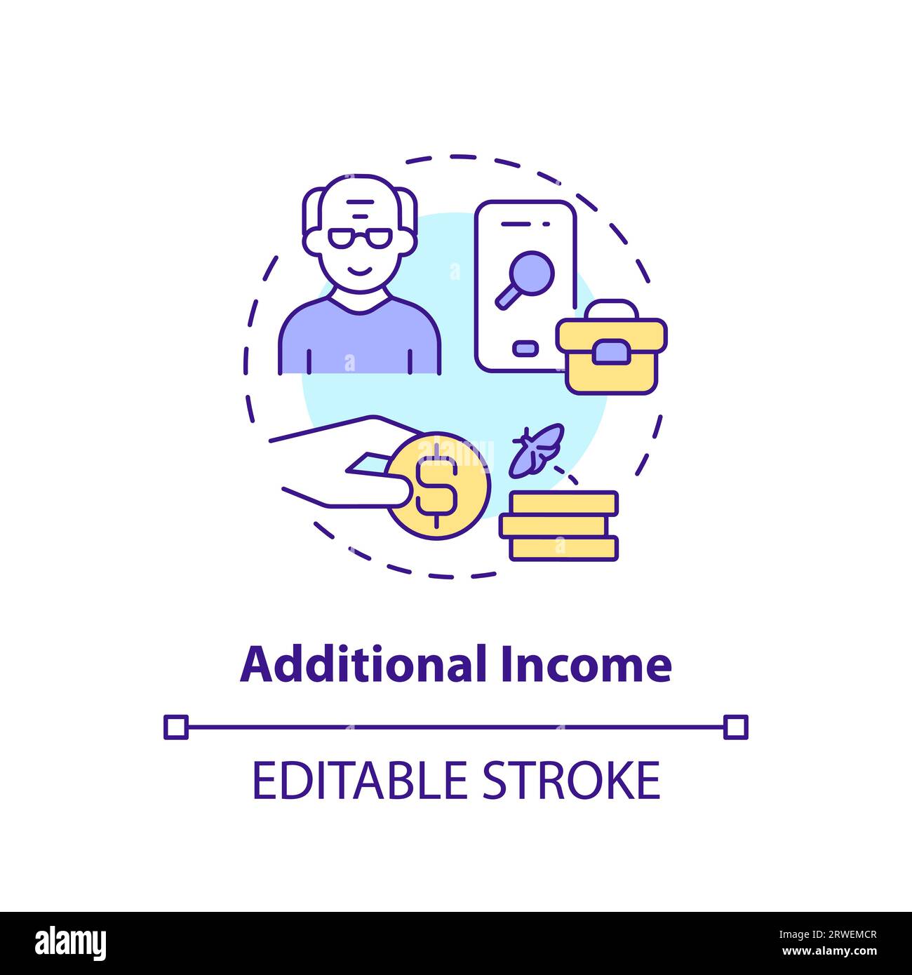 Additional payment Stock Vector Images - Alamy