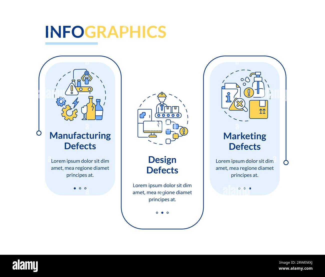 Colorful product liability layout with linear icons Stock Vector Image & Art - Alamy