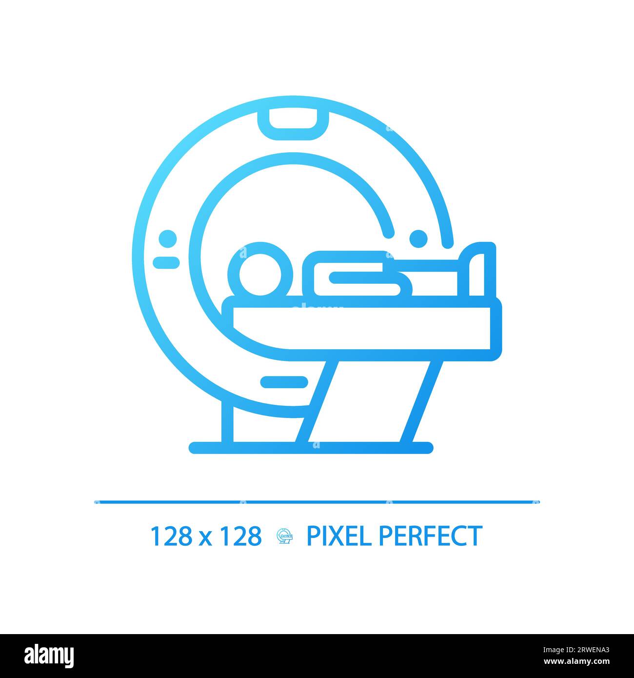 Ct scan pixel perfect gradient linear vector icon Stock Vector Image & Art - Alamy