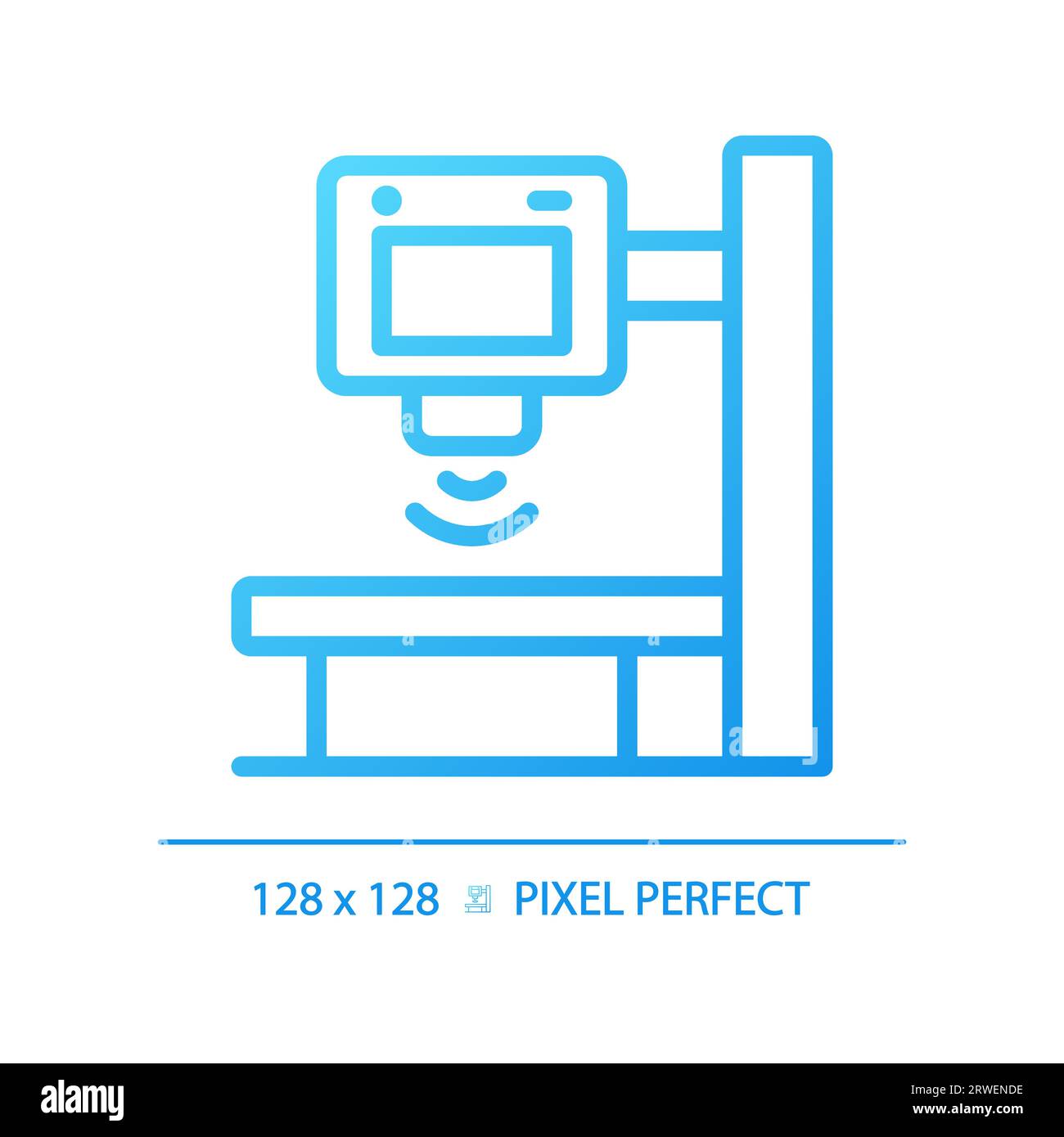 X ray machine pixel perfect gradient linear vector icon Stock Vector Image & Art - Alamy