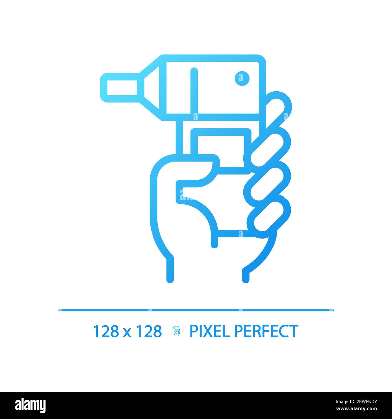 Spirometer pixel perfect gradient linear vector icon Stock Vector Image & Art - Alamy