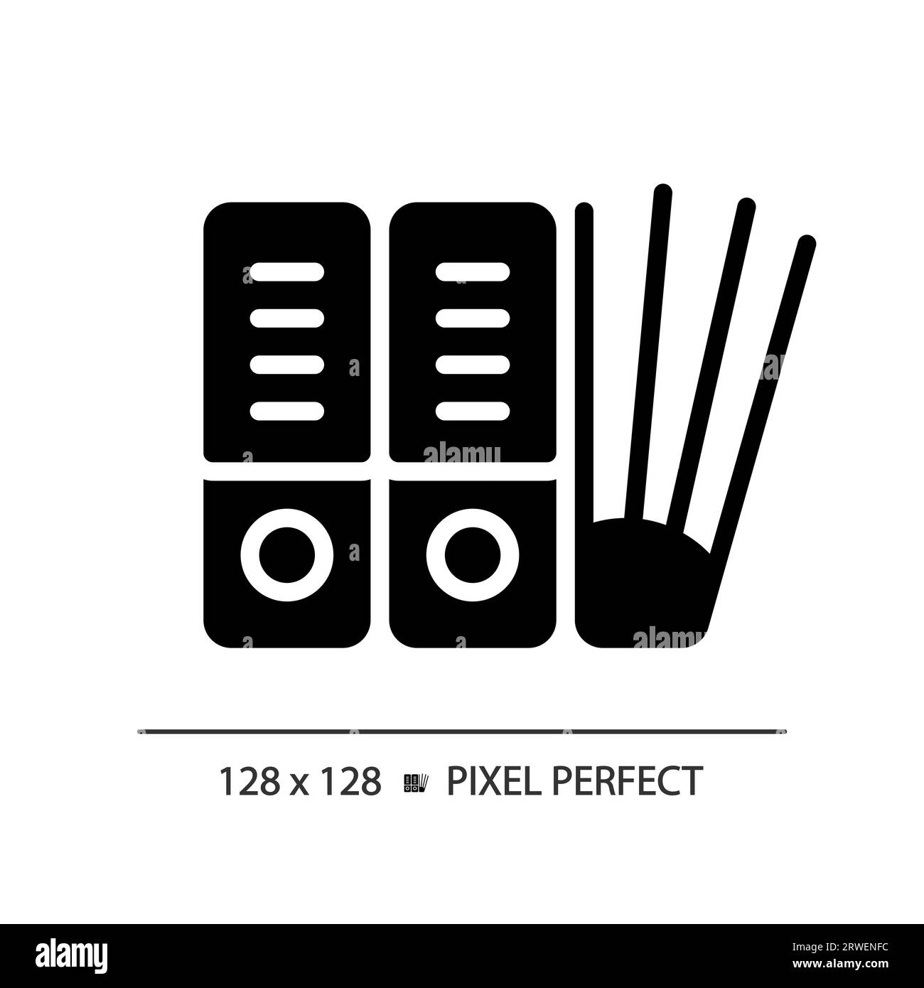 2d File Glyph Style Black Icon Stock Vector Image And Art Alamy 