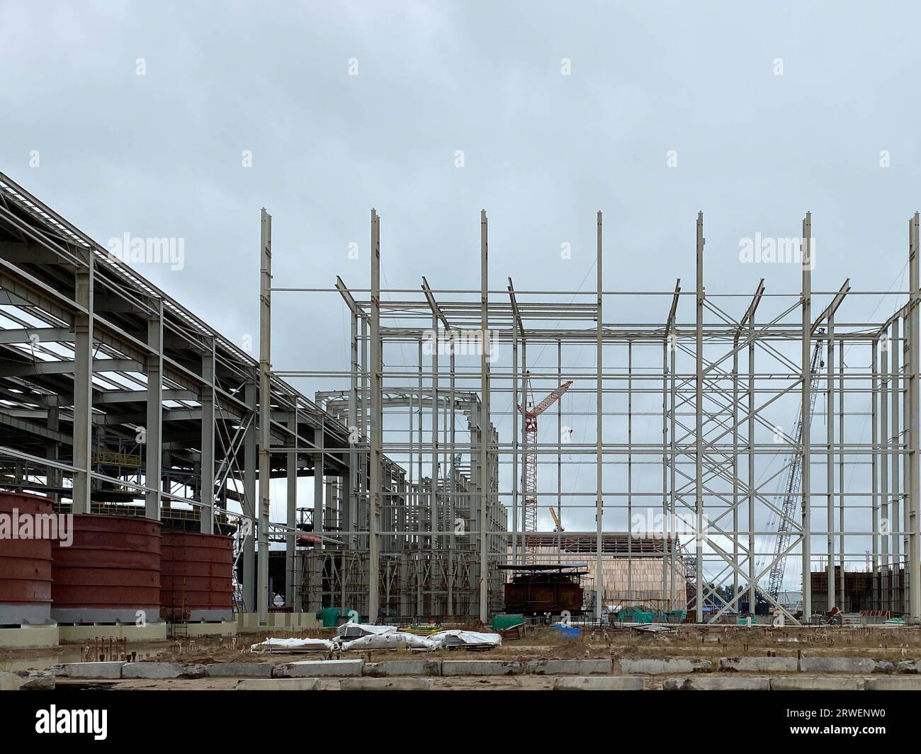 Big chemical tank petrol container oil industry Stock Photo - Alamy