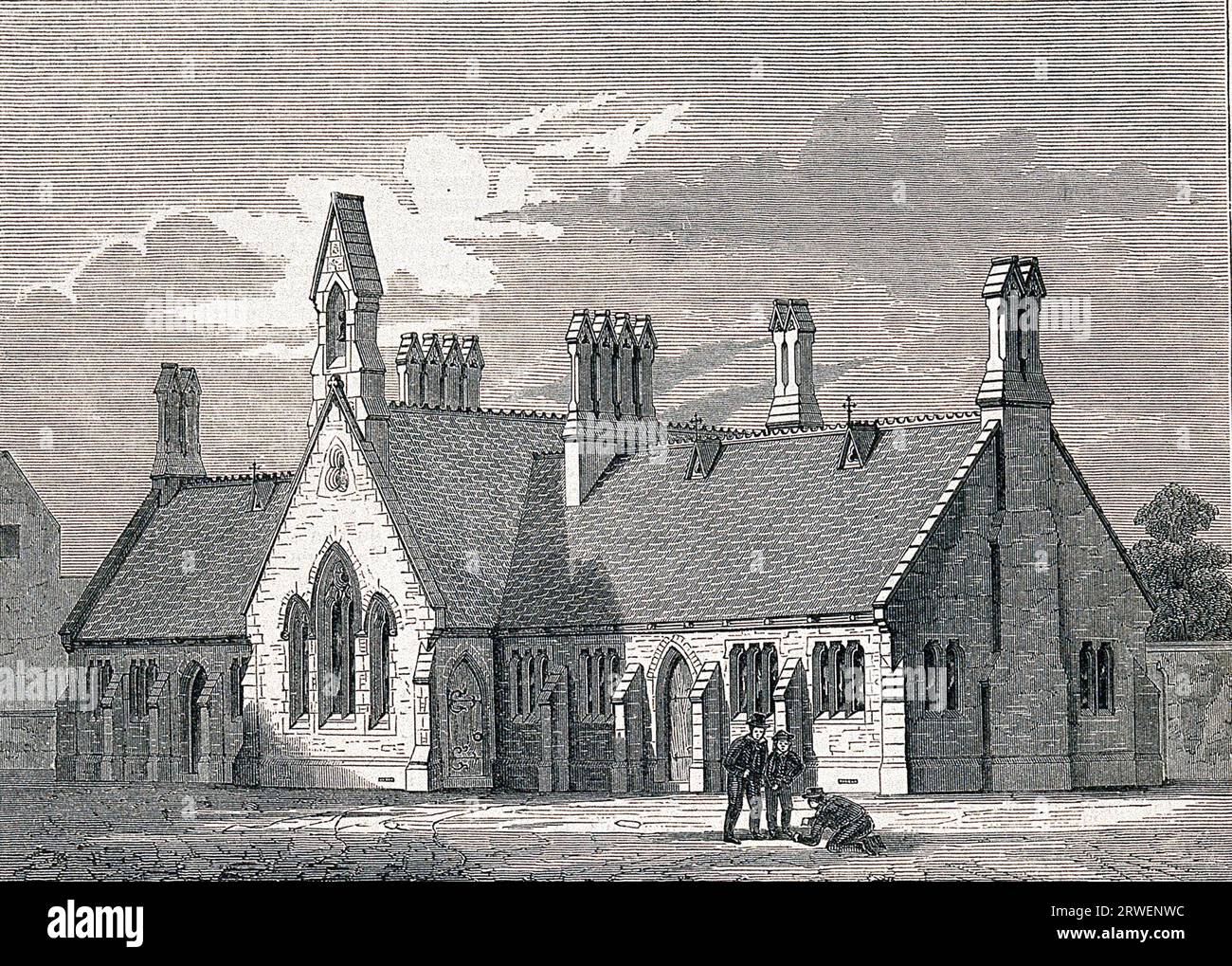 University, Free Schools, Great Yarmouth, Norfolk, 1848, England ...