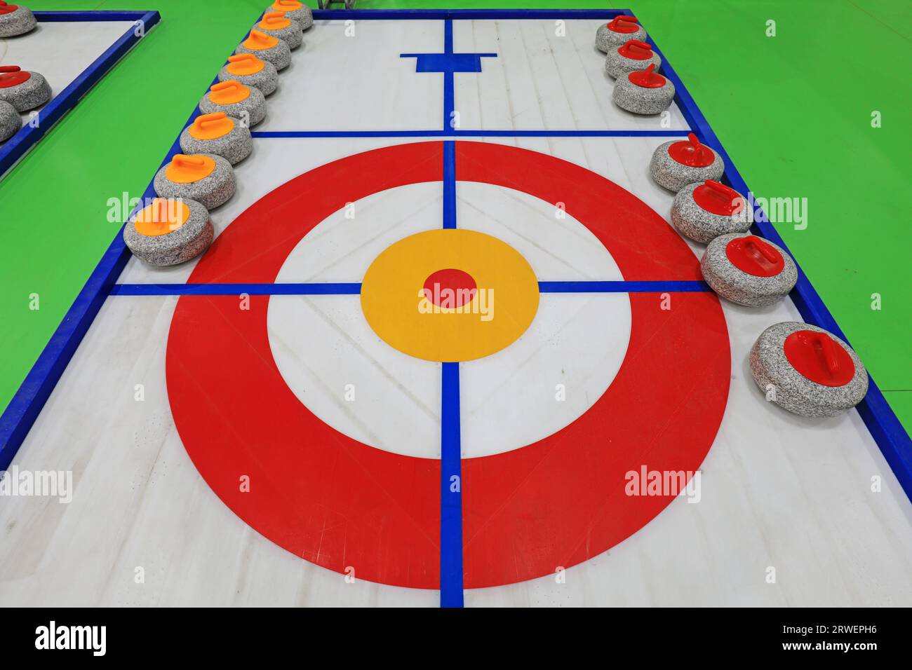 Land curling competition equipment on the playground, North China Stock ...