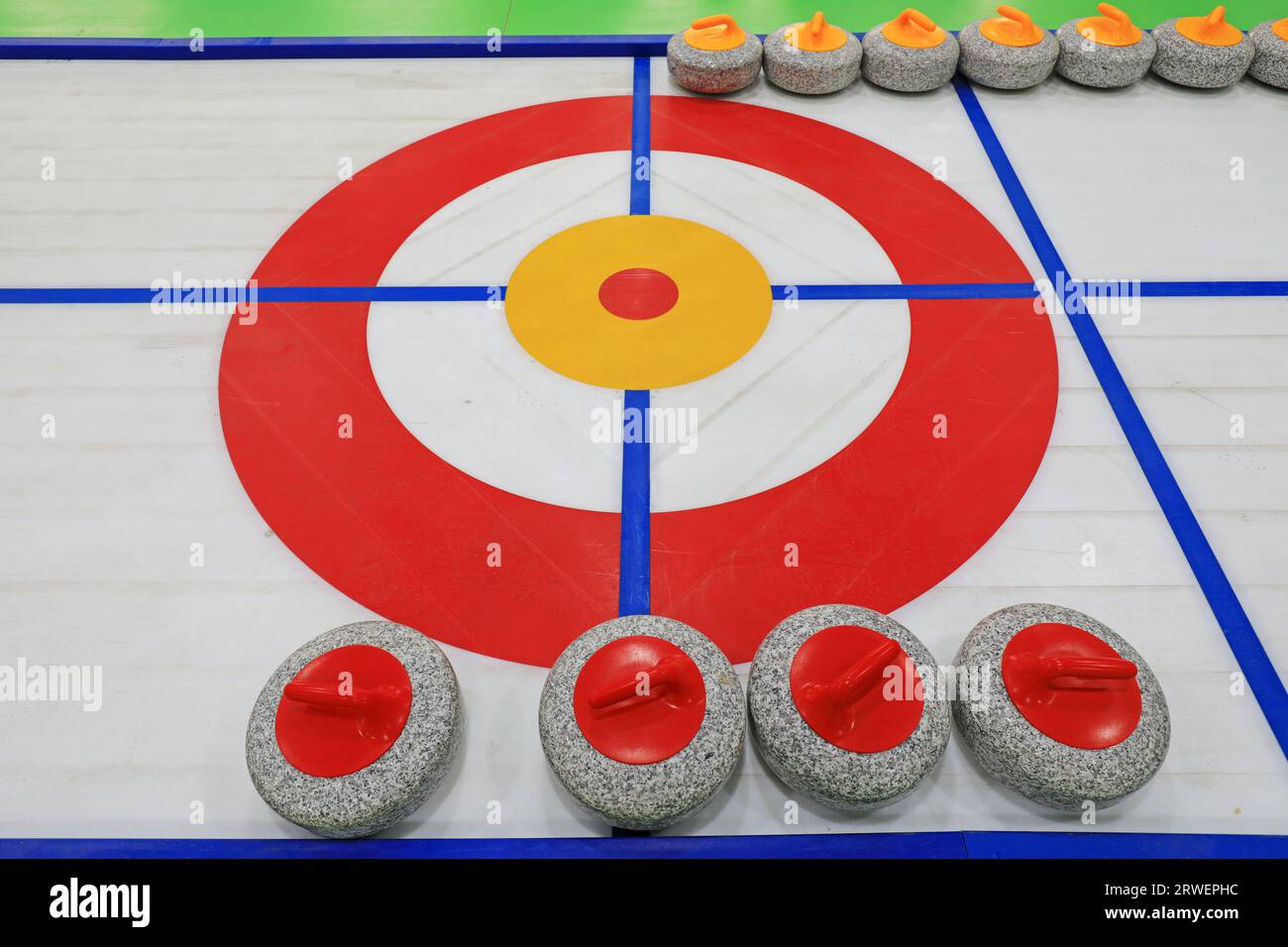Land curling competition equipment on the playground, North China Stock ...