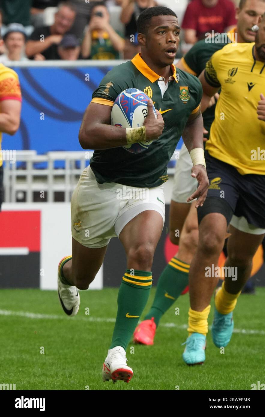 Grant WILLIAMS of South Africa during the World Cup 2023, Pool B rugby ...