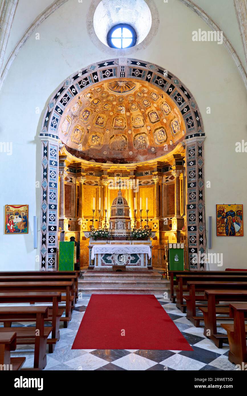Gerace Calabria Italy. The interior of the Norman Cathedral Stock Photo ...