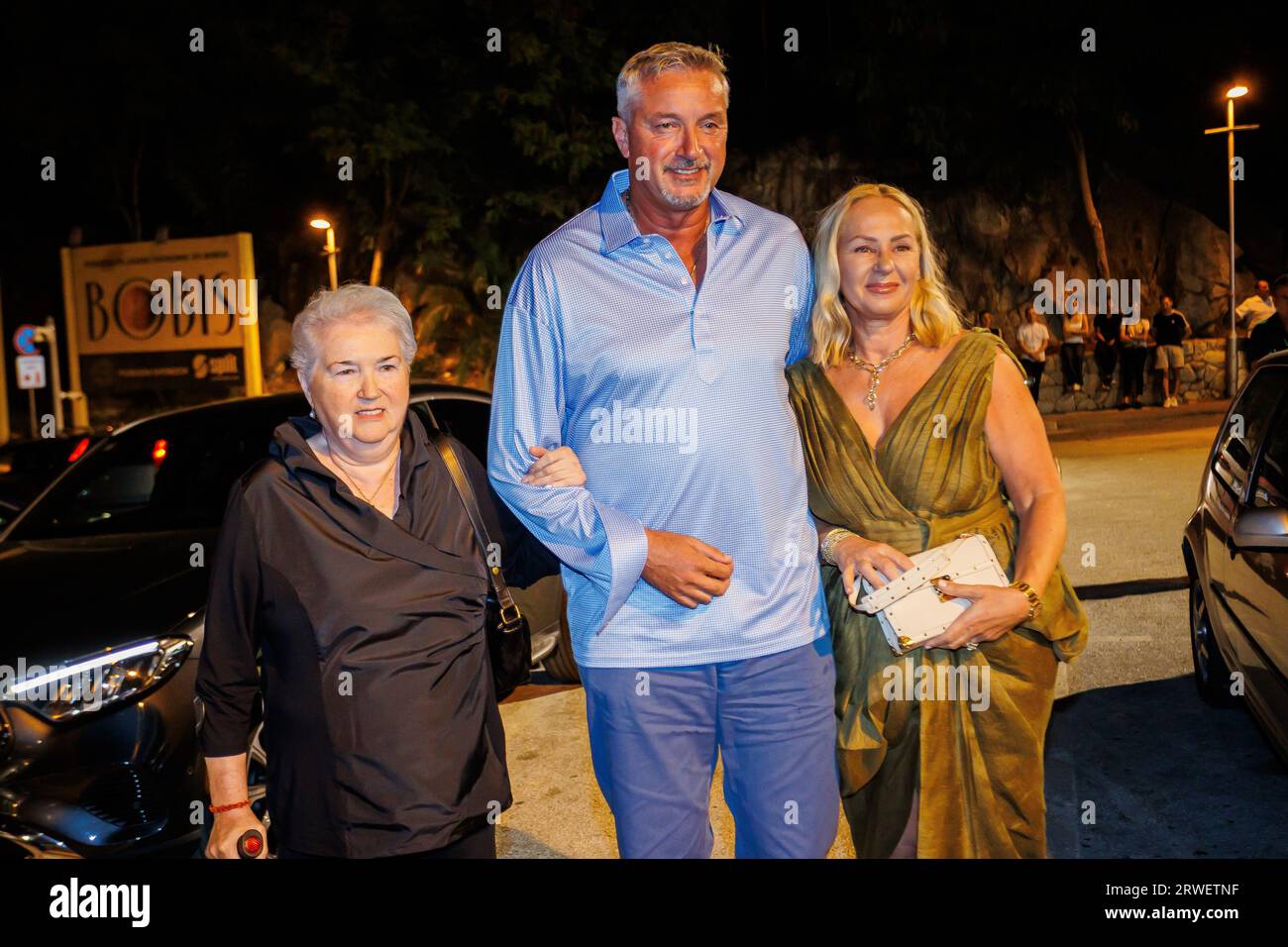Split, Croatia. 18th Sep, 2023. Toni Kukoc with his mother Radojka and ...