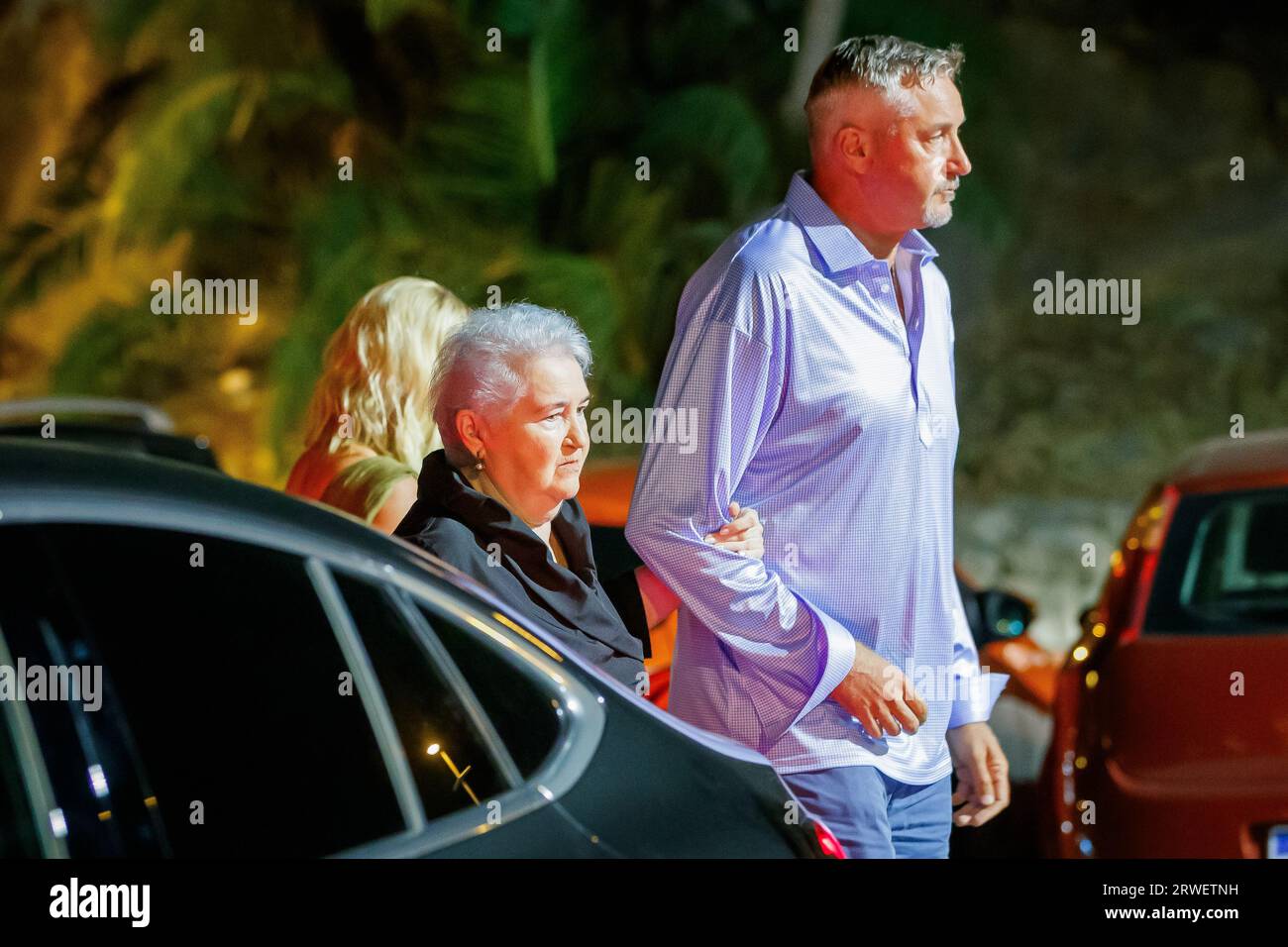 Split, Croatia. 18th Sep, 2023. Toni Kukoc with his mother Radojka and ...