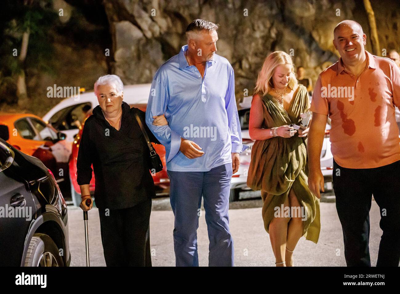 Split, Croatia. 18th Sep, 2023. Toni Kukoc with his mother Radojka and ...